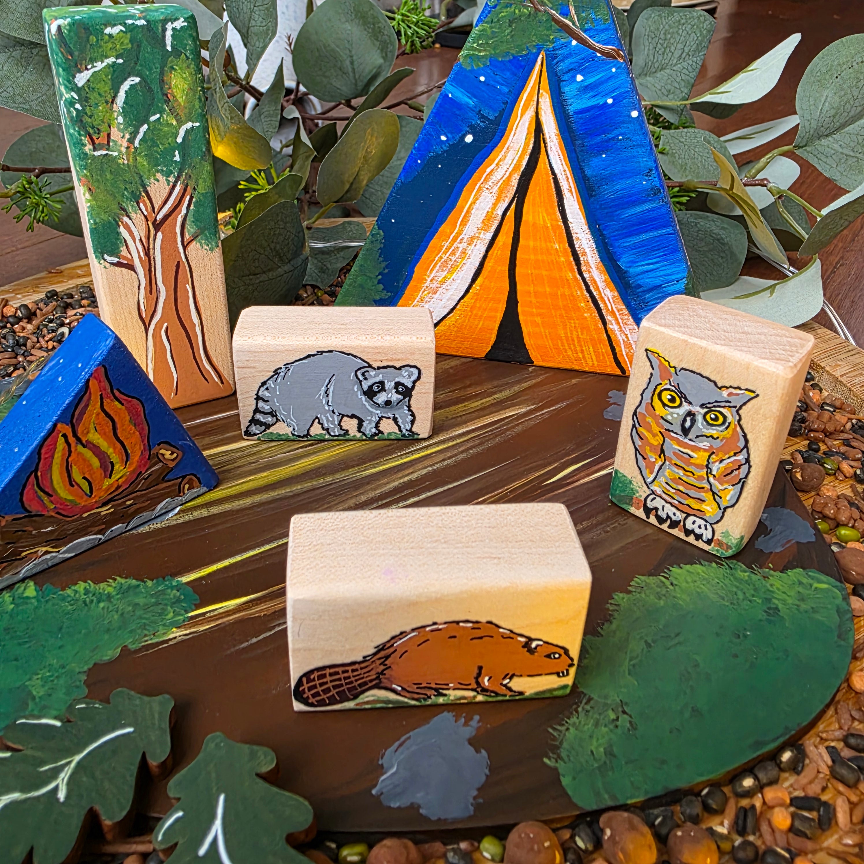 Out at night story block set – The Maple Mouse Sensory Shop
